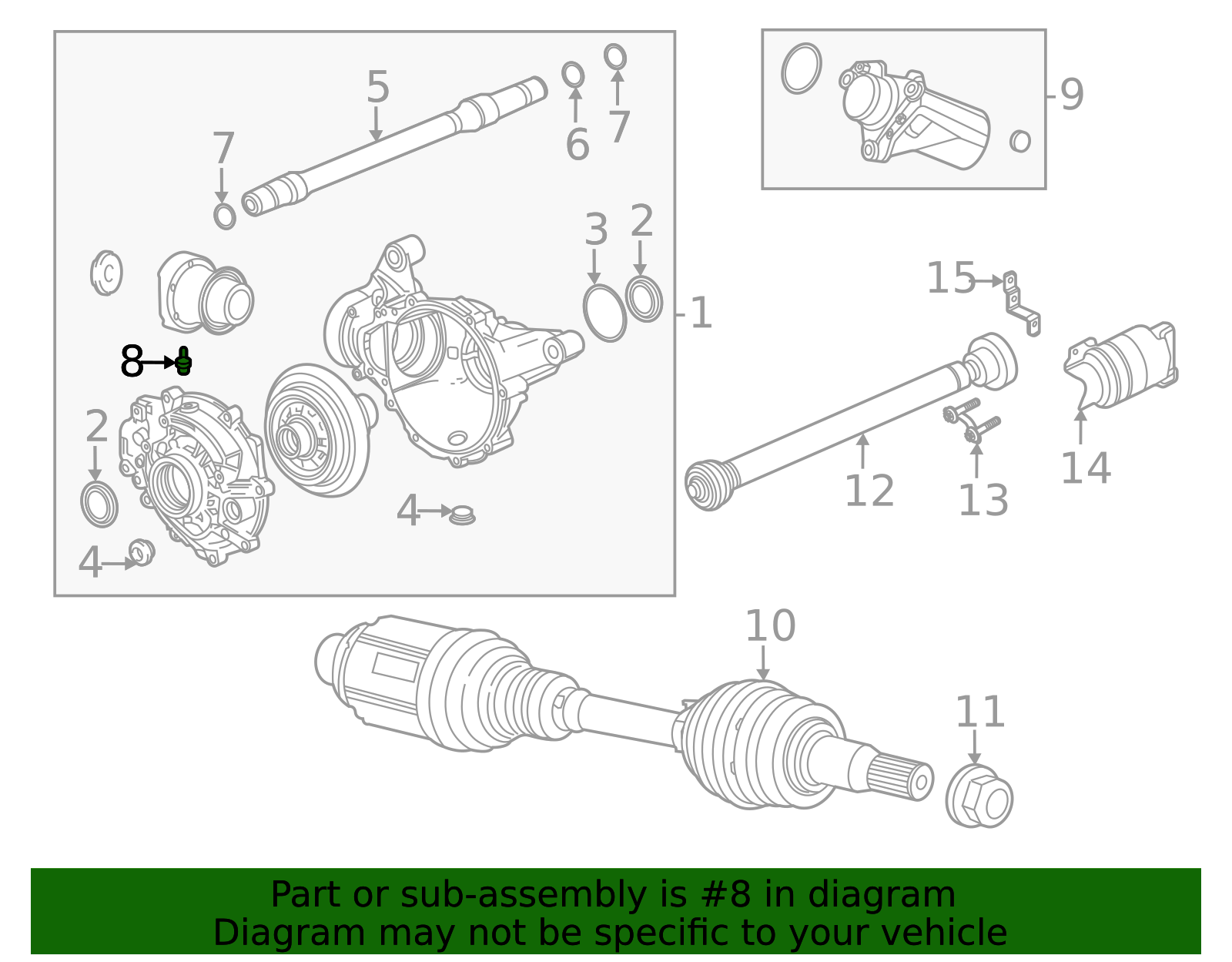 84632510 - Front Axle Vent 2020-2025 Cadillac CT4 | Gateway Buick GMC Parts