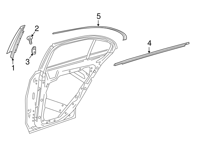 Sealing Rail 213-730-40-07 | Mercedes-Benz Parts