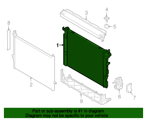BMW OEM Radiator Part# 17-11-8-743-665 | OEM Vehicle Parts