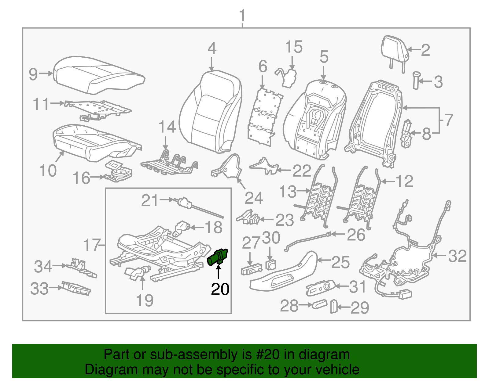 13587023 - F Actuator 2016-2019 GM | Londoff Discount Parts