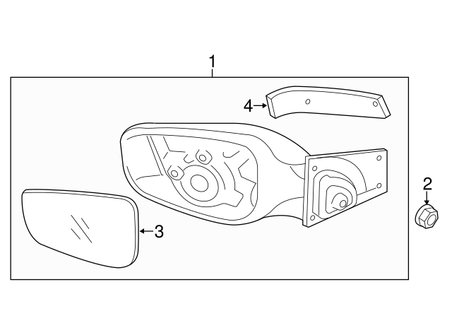 87620-3X030 - Mirror Assembly - 2011-2013 Hyundai | Conicelli Hyundai