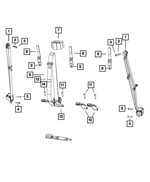 Seat Belts for 2023 Ram 2500 | Mopar Estores