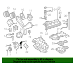 1998-2009 Toyota Lower Timing Cover Spacer 11348-AC010 | Toyota Parts ...