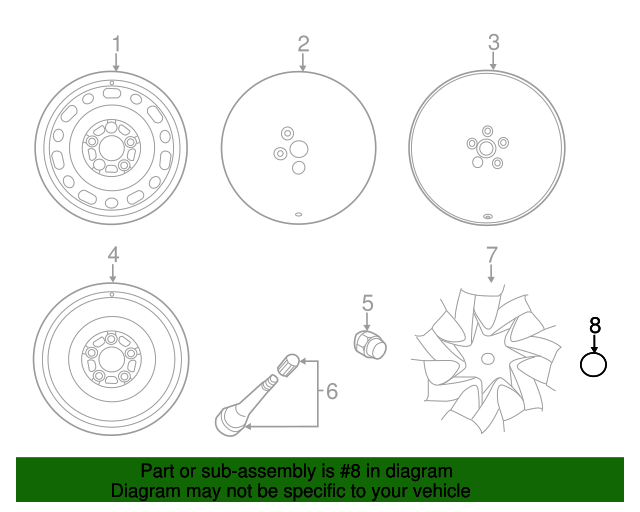 2013-2020 Mazda Wheel Center Cap KD51-37-190 | TascaParts.com