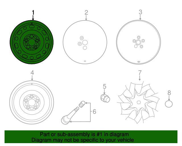 2014-2018 Mazda 3 Wheel, Steel 9965-D1-6560 | QuirkParts