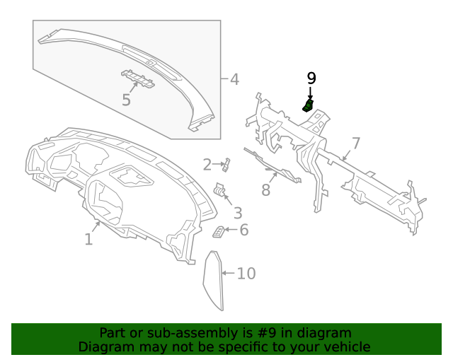 84448-K0000 - Reinforced Beam Mount - 2020-2022 Kia Soul | Kia Auto Parts