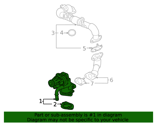 55510043 - Exhaust Gas Recirculation (EGR) Valve - 2020-2022 GM | World ...