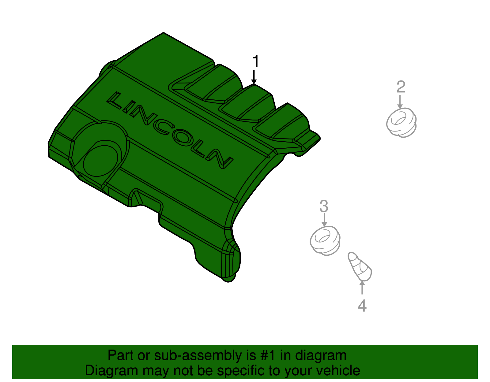 DA5Z-6A949-B - Engine Cover 2013-2018 Lincoln | AutoNation Parts
