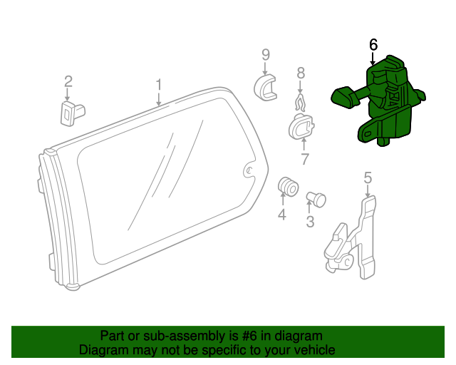 73570-S0X-A02 - Window Motor 1999-2004 Honda Odyssey | Honda Parts Online