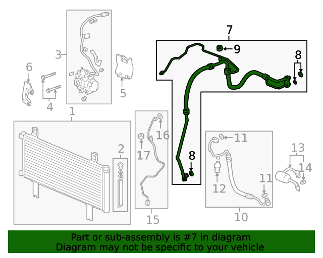80331-TXM-A01 - Suction Hose 2019-2022 Honda Insight | Honda Parts Online