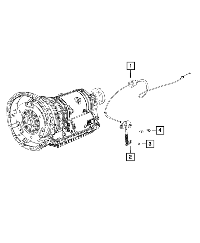 2015-2023 Mopar Gearshift Control Cable 4670708AA | Mopar OEM Parts Outlet