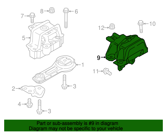 2910A345 Trans Mount 2016-2020 Mitsubishi Outlander | Mitsubishi ...