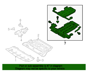 2012-2014 Hyundai Genesis Radiator Support Splash Shield 29140-3M000 ...