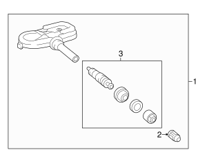 2004-2024 Toyota Tire Pressure Monitoring System Sensor Service Kit ...