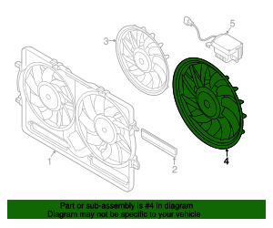 2008-2017 Audi Fan & Motor 8K0-959-455-T | OEM Parts Online