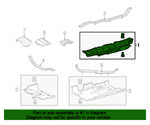 2014-2019 Toyota Highlander Under Cover 58165-0E041 | Toyota Parts