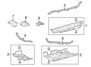58166-0E050 - Under Cover - 2014-2019 Toyota Highlander | OEM Genuine ...
