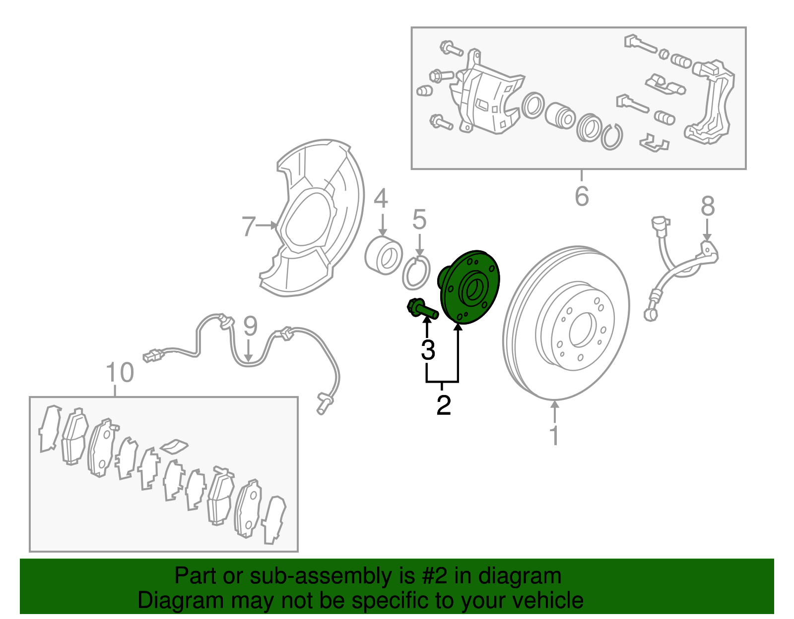 44600-TR0-A00 - Front Hub 2012-2021 Honda Civic | Honda Parts Online