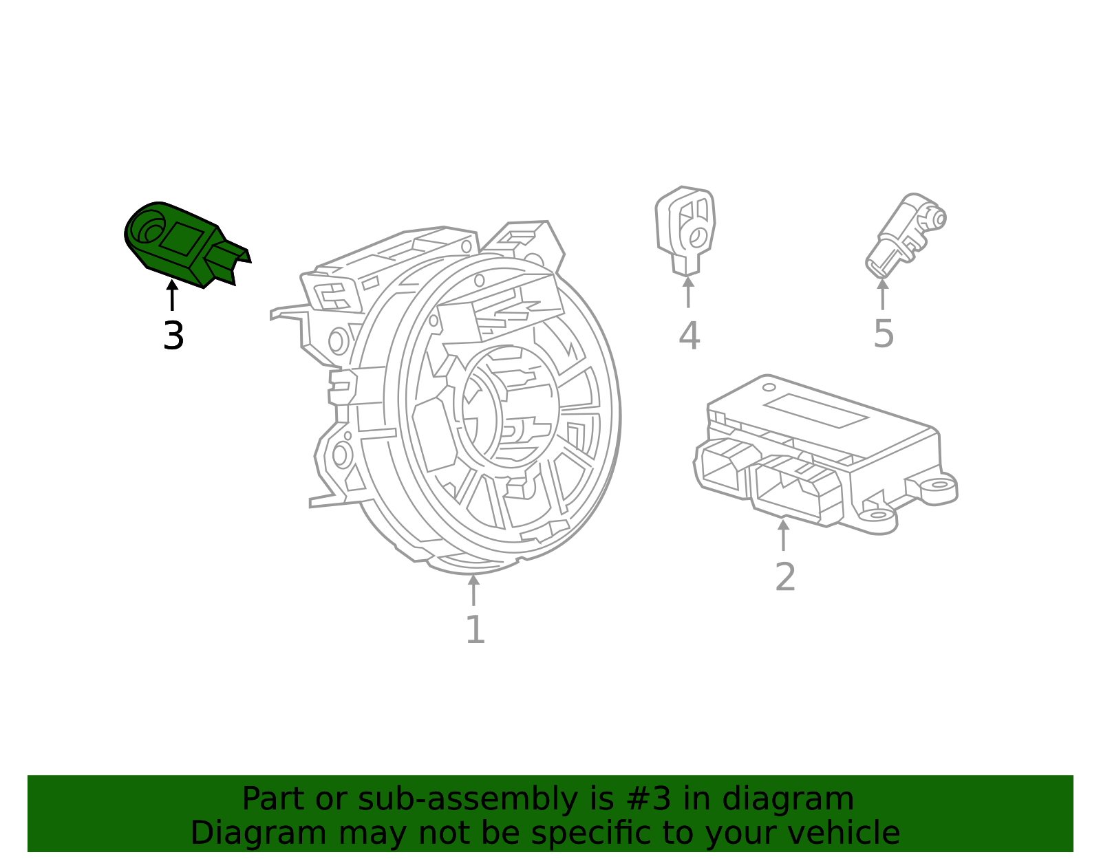 2021-2025 GM Airbag Front End Discriminating Sensor 13525285 | GM Parts ...