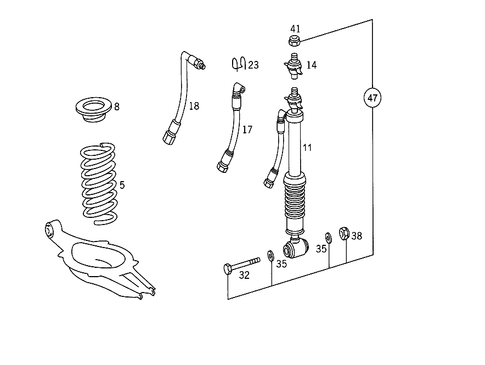 Rear Springs & Suspension Used with Self-Levelling Device & a D S for ...