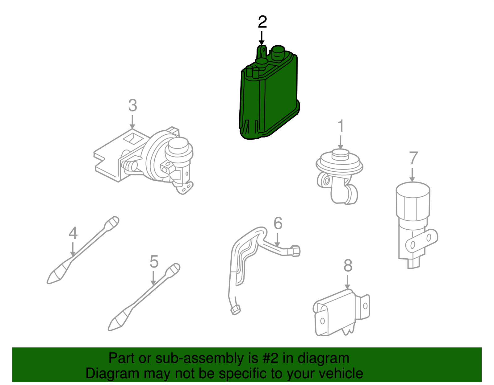 1997-2007 Ford Motorcraft™ Vapor Canister CX-1637 | Blue Springs Ford Parts