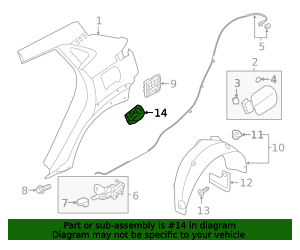 71531-J9000 - Fuel Filler Housing 2018-2023 Hyundai Kona ...