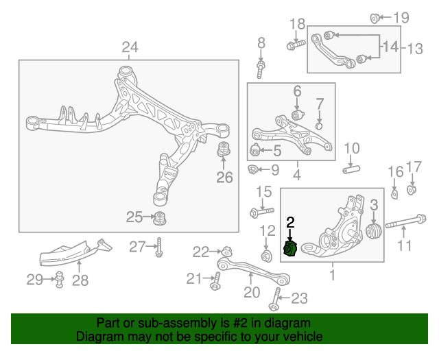 2008-2018 Audi Knuckle Front Bushing 8K0-505-279-E | OEM Parts Online