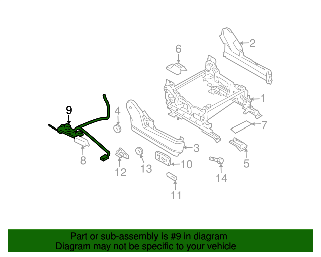 2003-2005 Nissan Murano Power Seat Wiring Harness 87019-CA060 ...