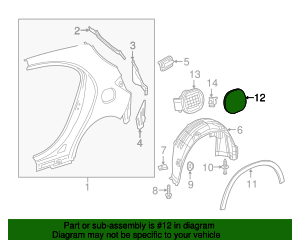 156-757-00-06 - Fuel Filler Door 2015-2020 Mercedes-Benz ...