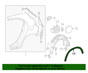 2015-2020 Mercedes-Benz Wheel Opening Molding 156-885-13-00 | MB OEM Parts