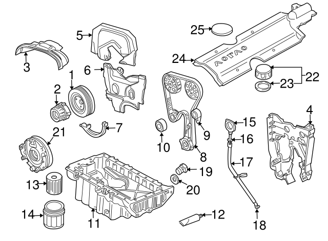 1998-2004 Volvo Valve Cover Cap 1361451 | TascaParts.com