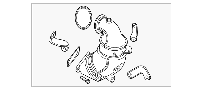 2020-2023 GM Warm Up Three-Way Catalytic Converter 12709243 | QuirkParts