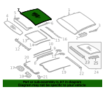 Sliding Roof Panel, Glass - Part #205-780-01-21-64 | Mercedes Parts Center