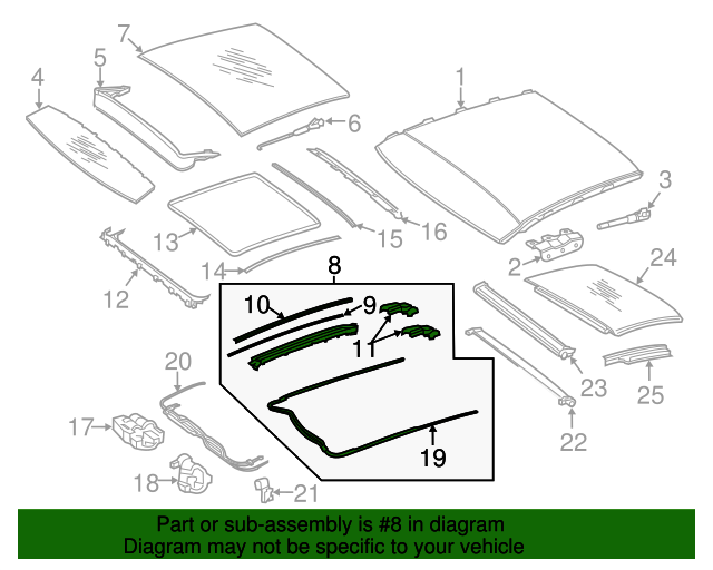 2015-2020 Mercedes-Benz Slide Assembly 205-780-01-75 | MB Parts Center