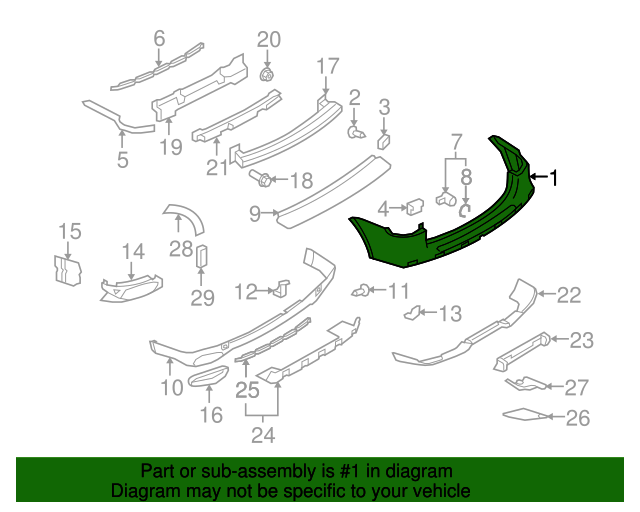 2008-2010 Porsche Cayenne Bumper Cover 955-505-411-11-G2X | OEM Parts ...