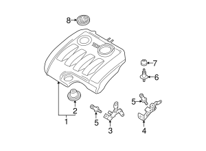 2004-2006 Volkswagen Cover Insulator 038-103-638-N | vwpartscente