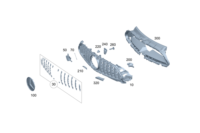 232-885-39-03 - Trim Strip 2023-2024 Mercedes-Benz | Mercedes-Benz USA ...