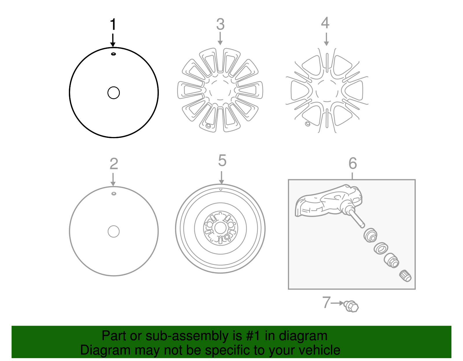 42611-08070 - Wheel Alloy - 2011-2020 Toyota Sienna | Lithia Toyota Parts