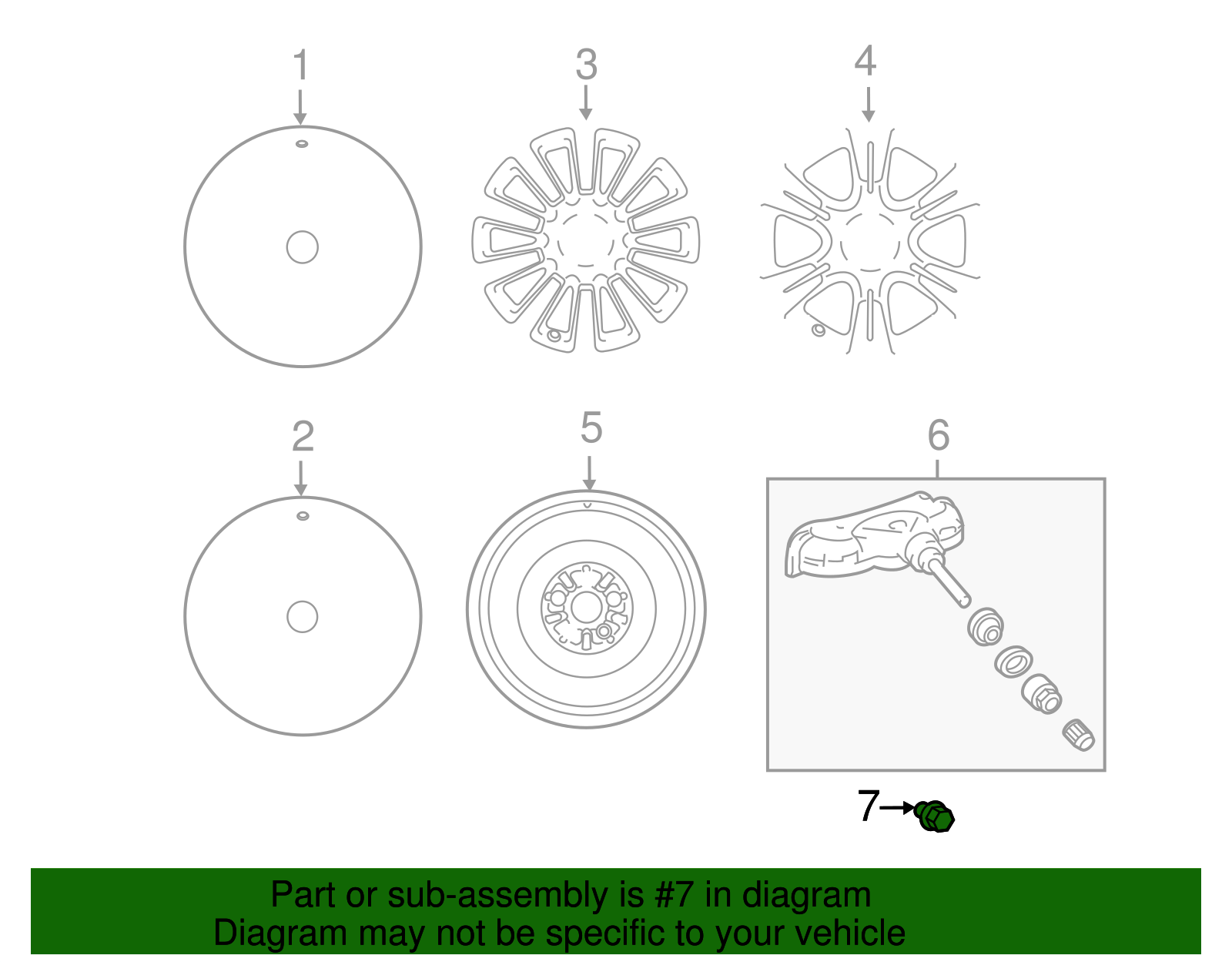 1993-2025 Toyota Wheel Lug Nut 90942-A1009 | Ourisman Toyota Parts