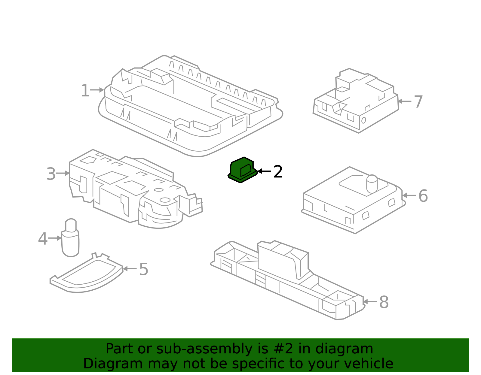 91560-TP6-A01 - Console Clip 2017-2022 Honda | Honda Parts Online
