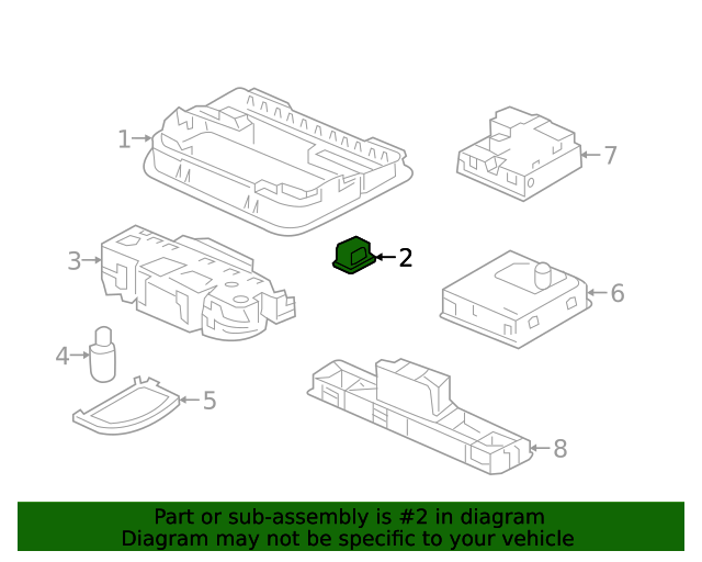 91560-TP6-A01 - Clip, Map Light - 2013-2021 Honda | Genuine Honda Parts