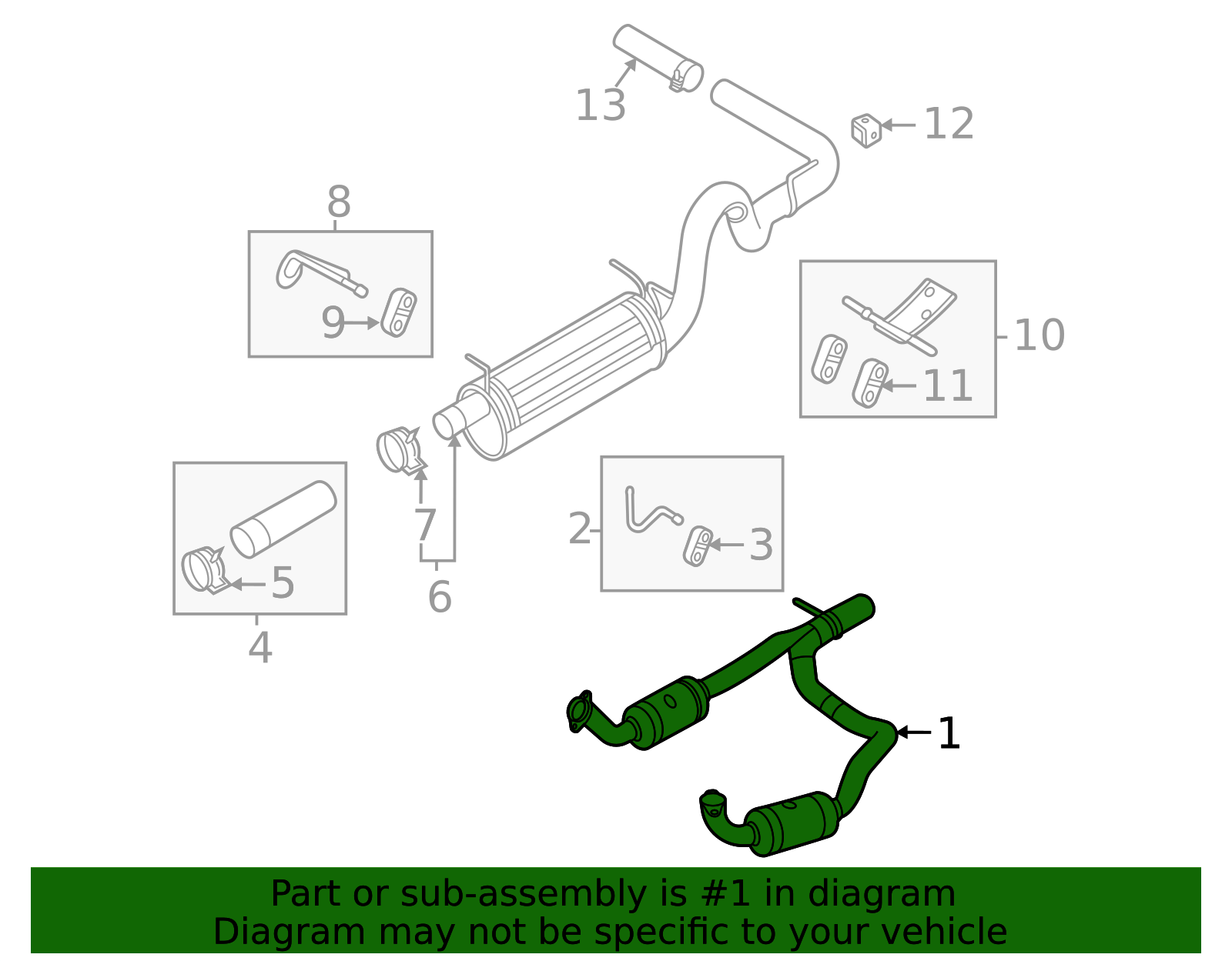 Genuine OEM Ford Part - Catalytic Converter HC2Z-5F250-B | Genuine OEM ...
