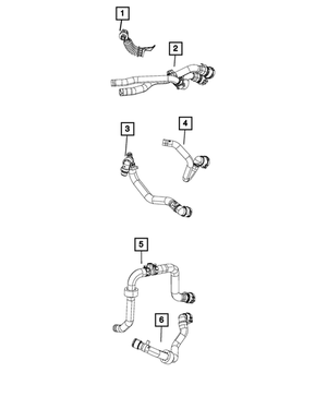 2015-2021 Mopar Heater Return Hose 68462486AA | My Mopar Parts