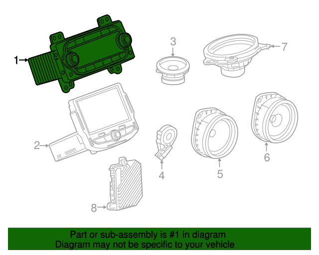 2016-2017 Chevrolet Display System 84545075 | Parts Overstock