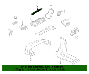 64226908505 - 2002-2008 BMW Air Grille (64-22-6-908-505) | BMW of South ...