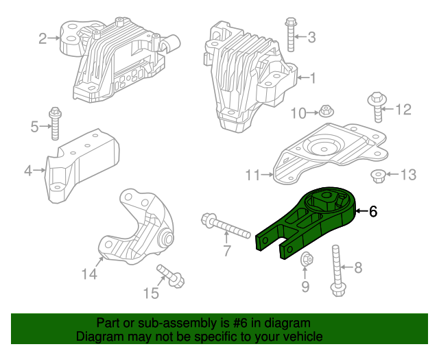 2014-2017 Mopar Rear Mount 68240438AA | Mopar Parts Canada