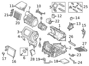 Genuine OEM Evaporator Core Part# LR115697 Fits 2019-2022 Land Rover ...