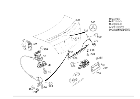 Trunk Lid Push-Button Lock, Trunk Lid Detachable Parts for 2014 ...