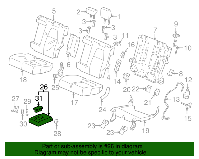 82180-TLA-A01ZA - Arm Rest *YR449L* - 2017-2020 Honda CR-V | Genuine ...
