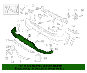 86612-G5010 - Lower Cover 2017-2019 Kia Niro | Kia.Parts Store